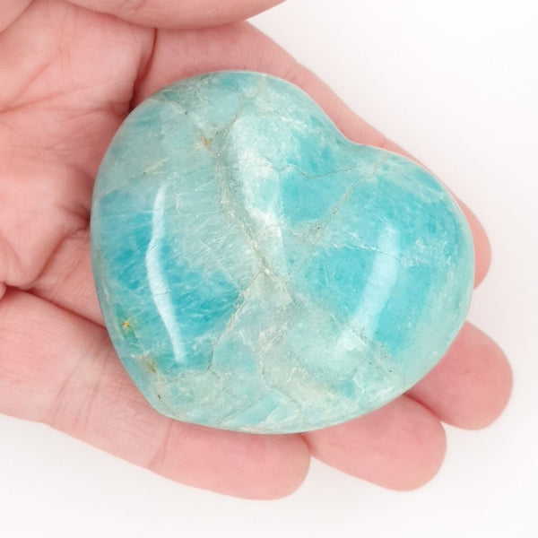 Amazonite Crystal Heart - Earth Inspired Gifts