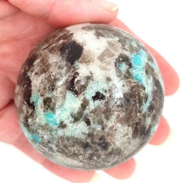 Amazonite Crystal Sphere 64mm Hand Crafted Crystal Healing Stone Chakr ...