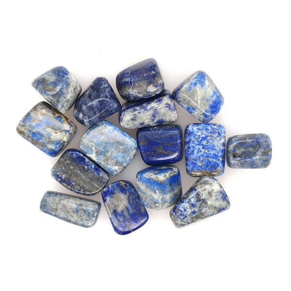 Lapis Lazuli Tumbled Stones - 20mm Polished Gemstones - Earth Inspired ...