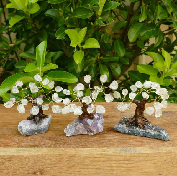 Bonsai Gem Tree with Quartz | Earth Inspired Gifts