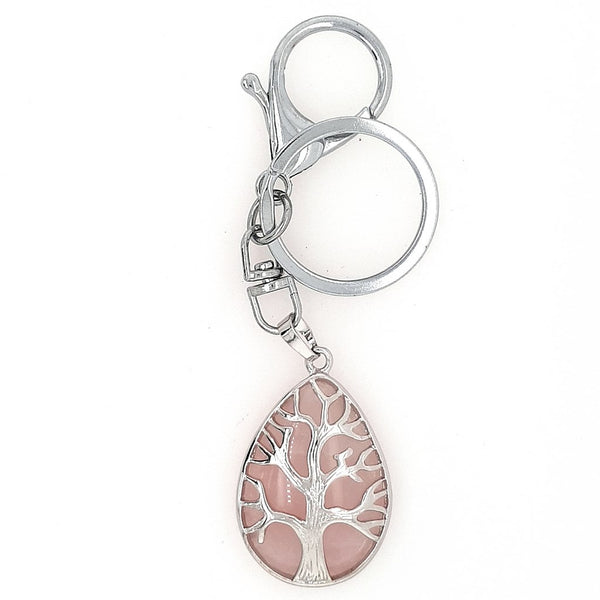 Tree of Life Crystal Keyrings with Natural Healing Crystals - Earth ...